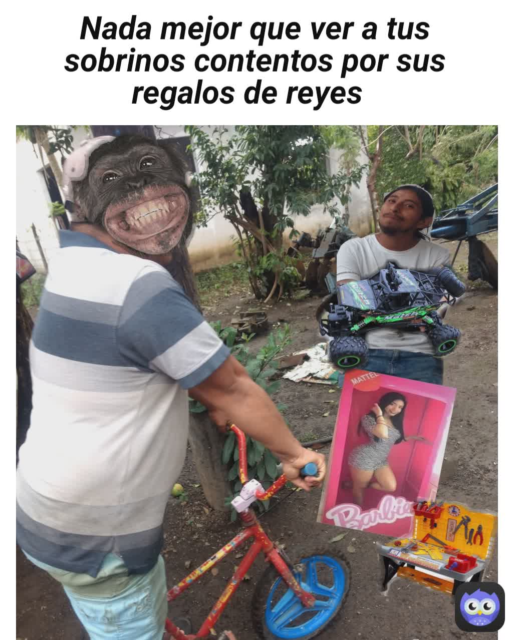 Nada mejor que ver a tus sobrinos contentos por sus regalos de reyes ...