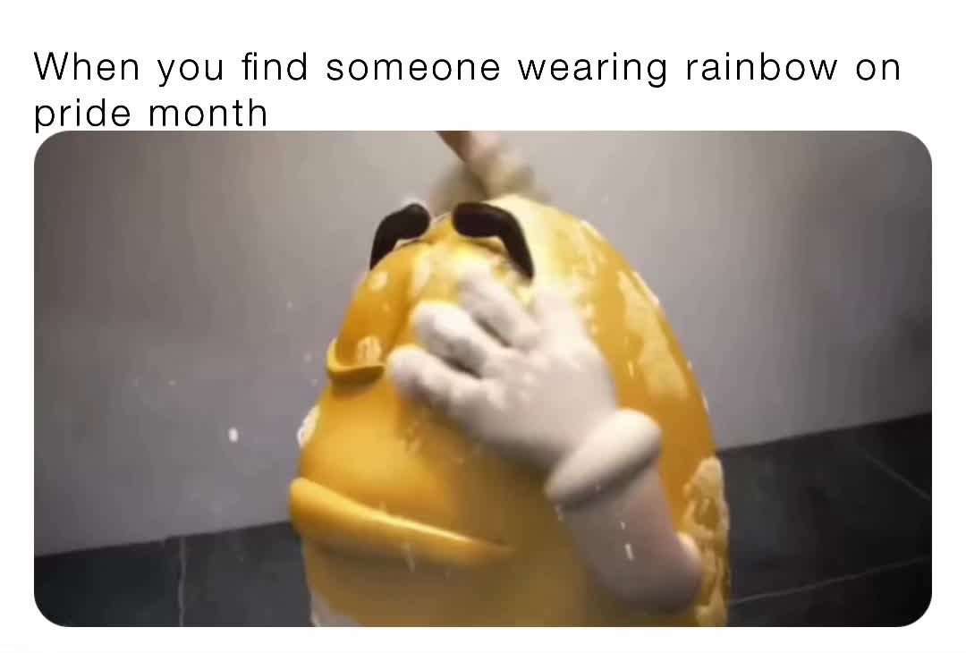 When you find someone wearing rainbow on pride month | @Vincent3 | Memes