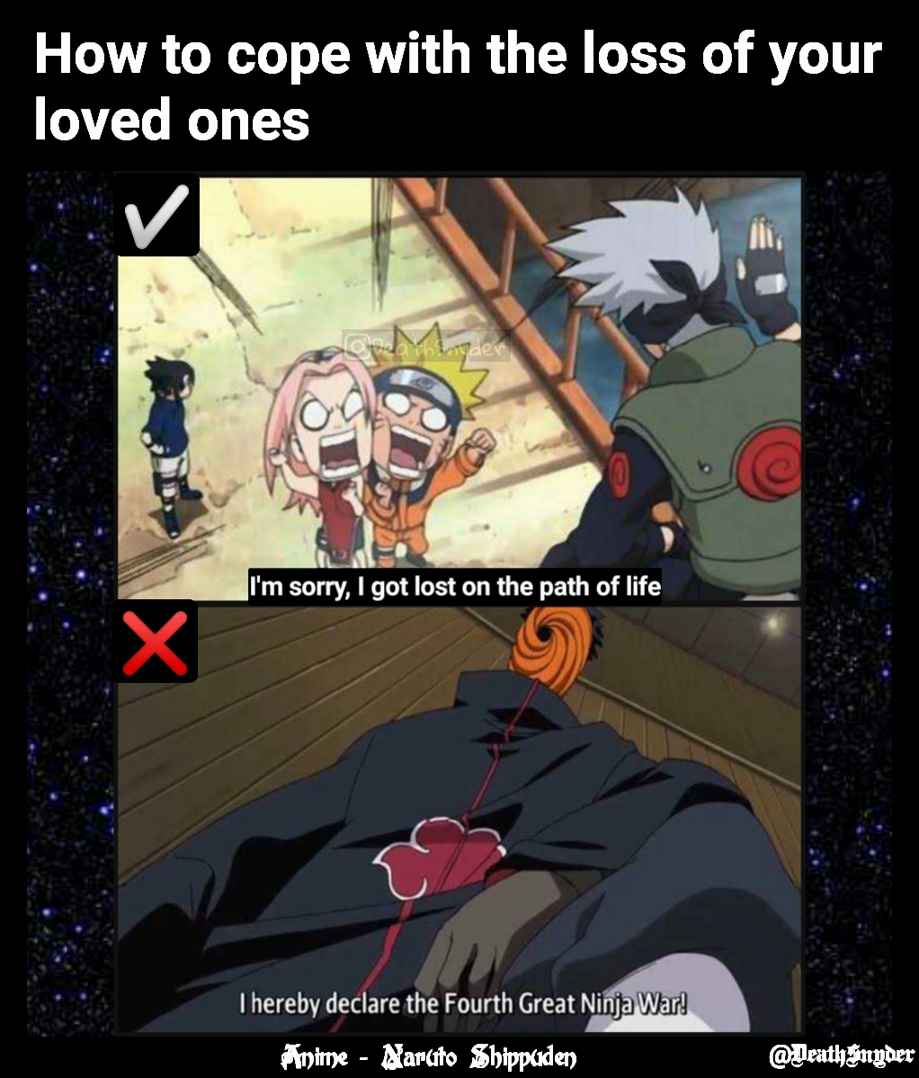 @DeathSnyder I'm sorry, I got lost on the path of life How to cope with ...