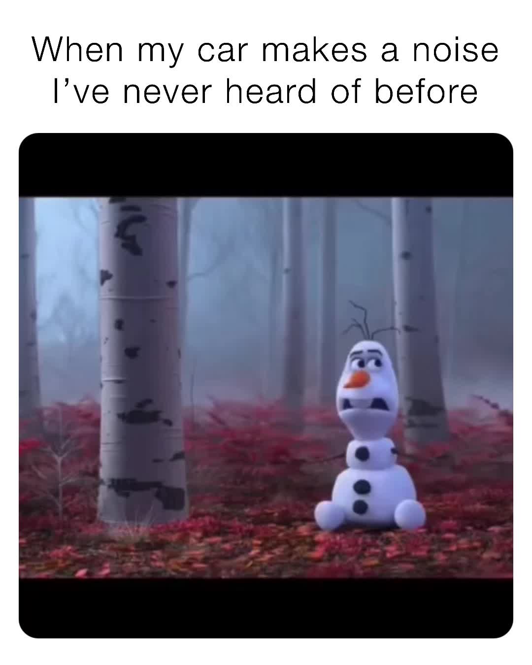 When my car makes a noise I’ve never heard of before | @reina.is ...