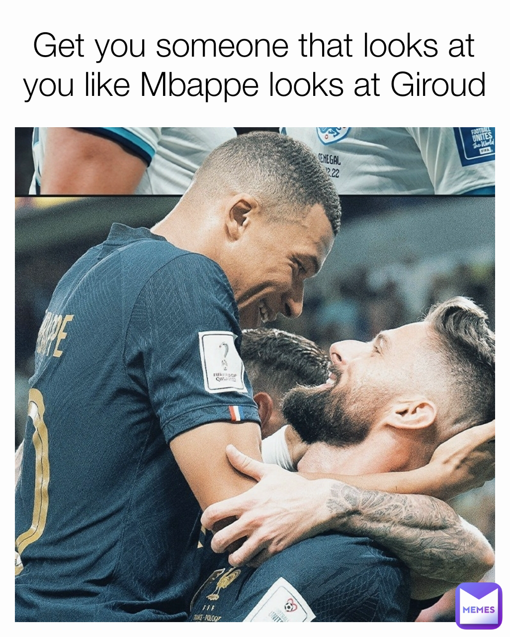 Get you someone that looks at you like Mbappe looks at Giroud | @nkp7 ...