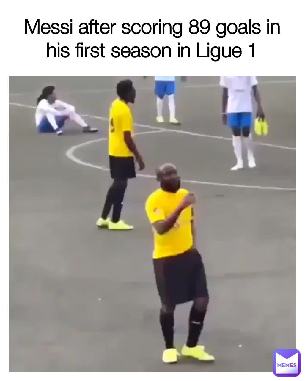 Messi after scoring 89 goals in his first season in Ligue 1 | @_jo._na ...