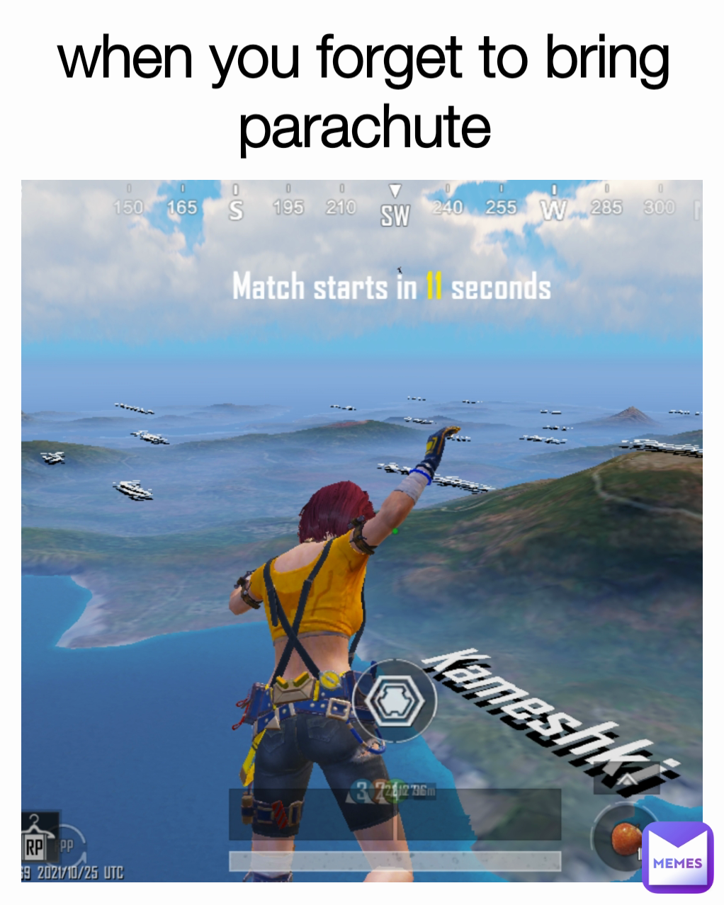 when you forget to bring parachute | @_rudra_chogale_99 | Memes