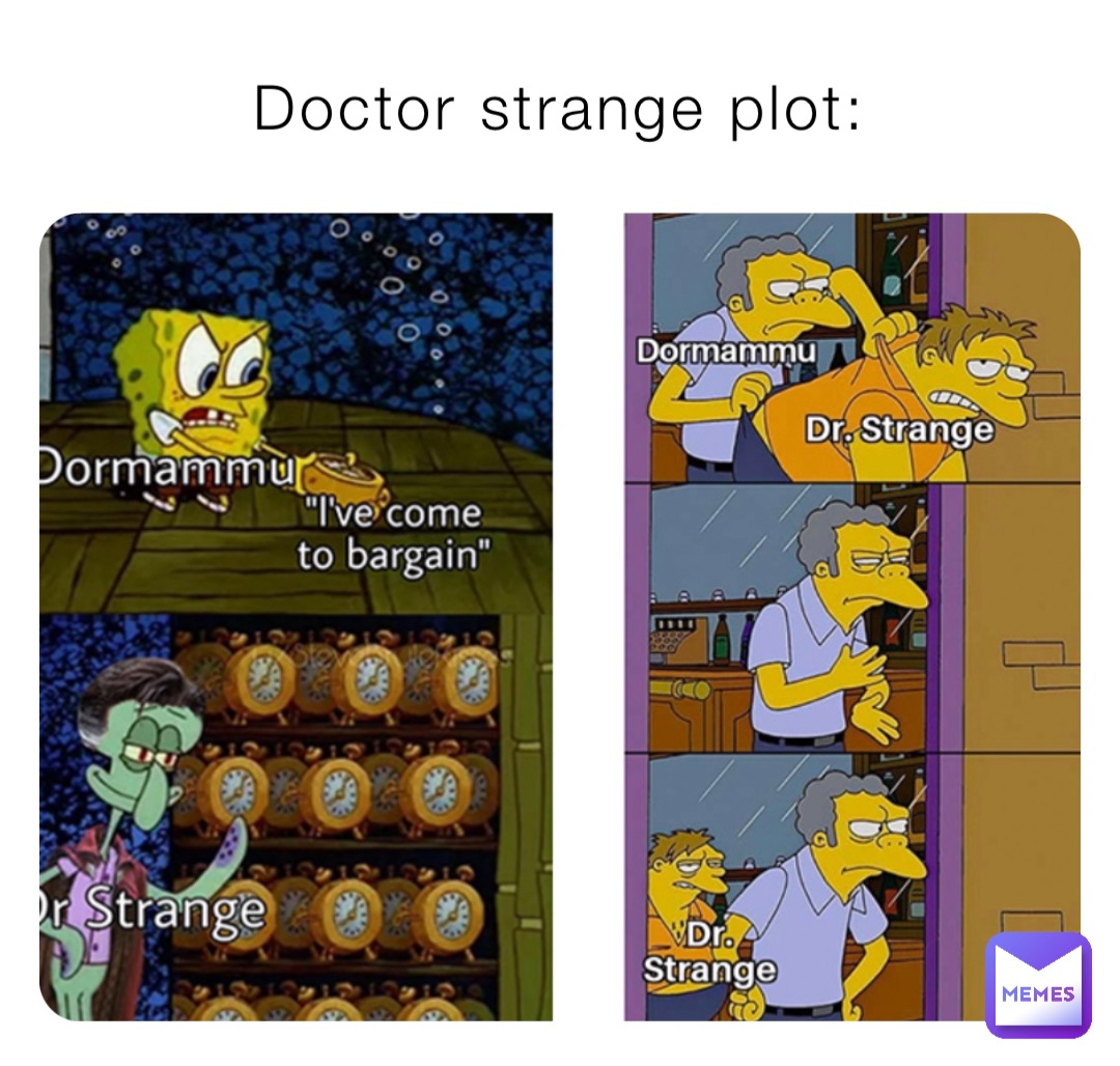 Doctor strange plot: | @TheYellowToad | Memes