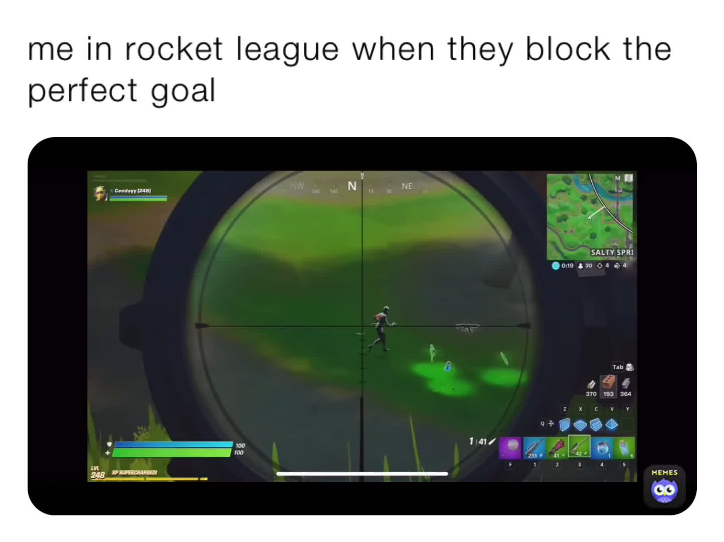 me in rocket league when they block the perfect goal | @feelin_swifty ...