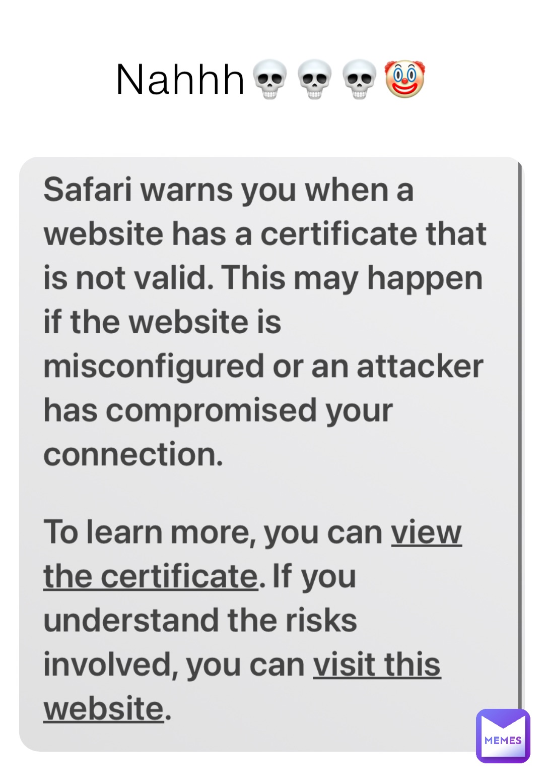 Nahhh💀💀💀🤡 | @LPS_Official | Memes