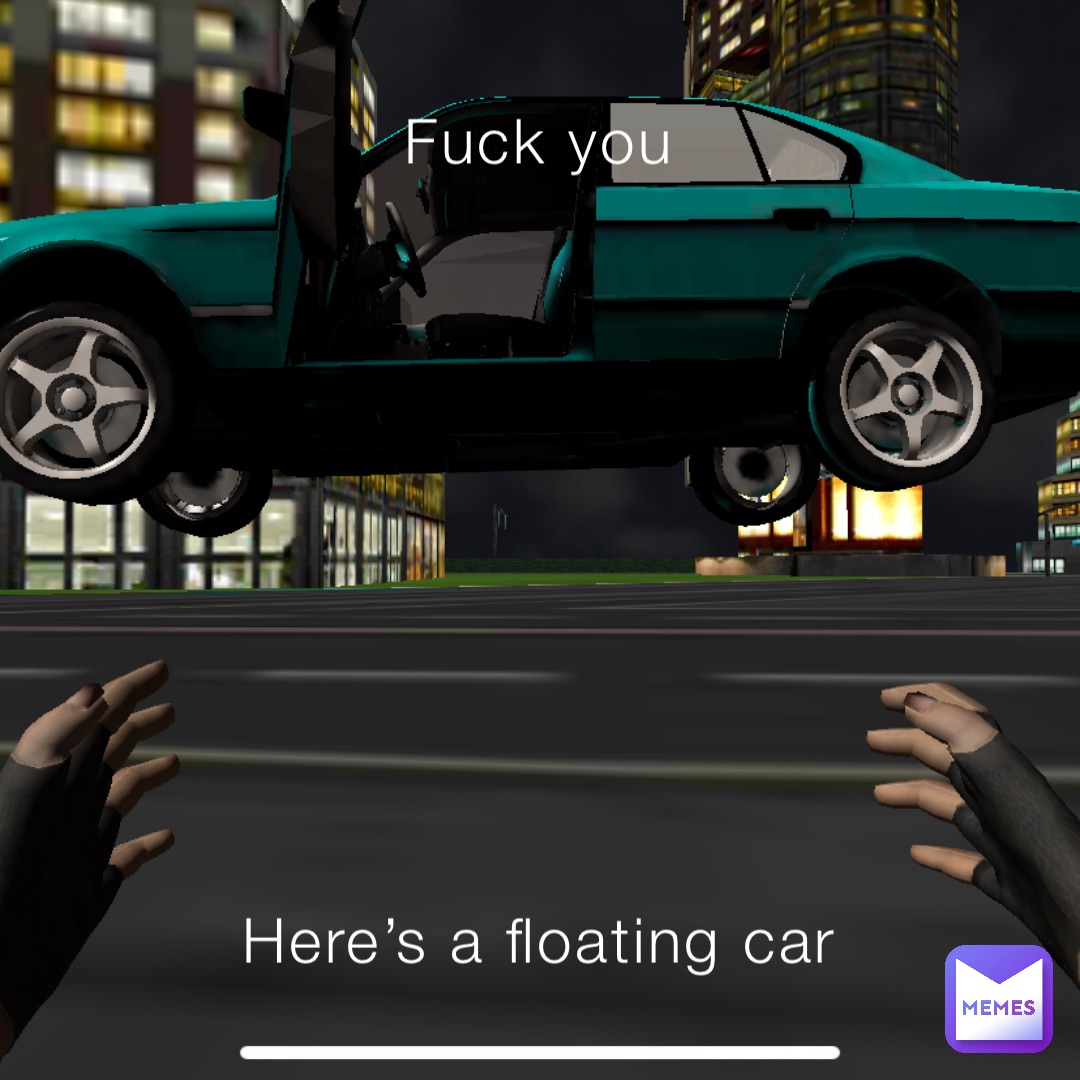 Fuck you Here’s a floating car | @TheTwinTigers | Memes