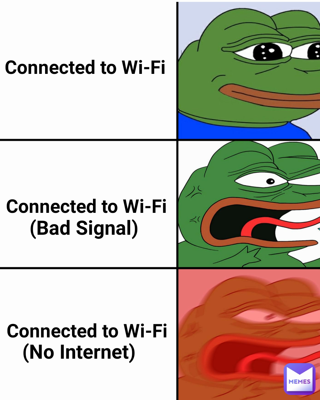 Connected to Wi-Fi Connected to Wi-Fi (Bad Signal) (No Internet ...