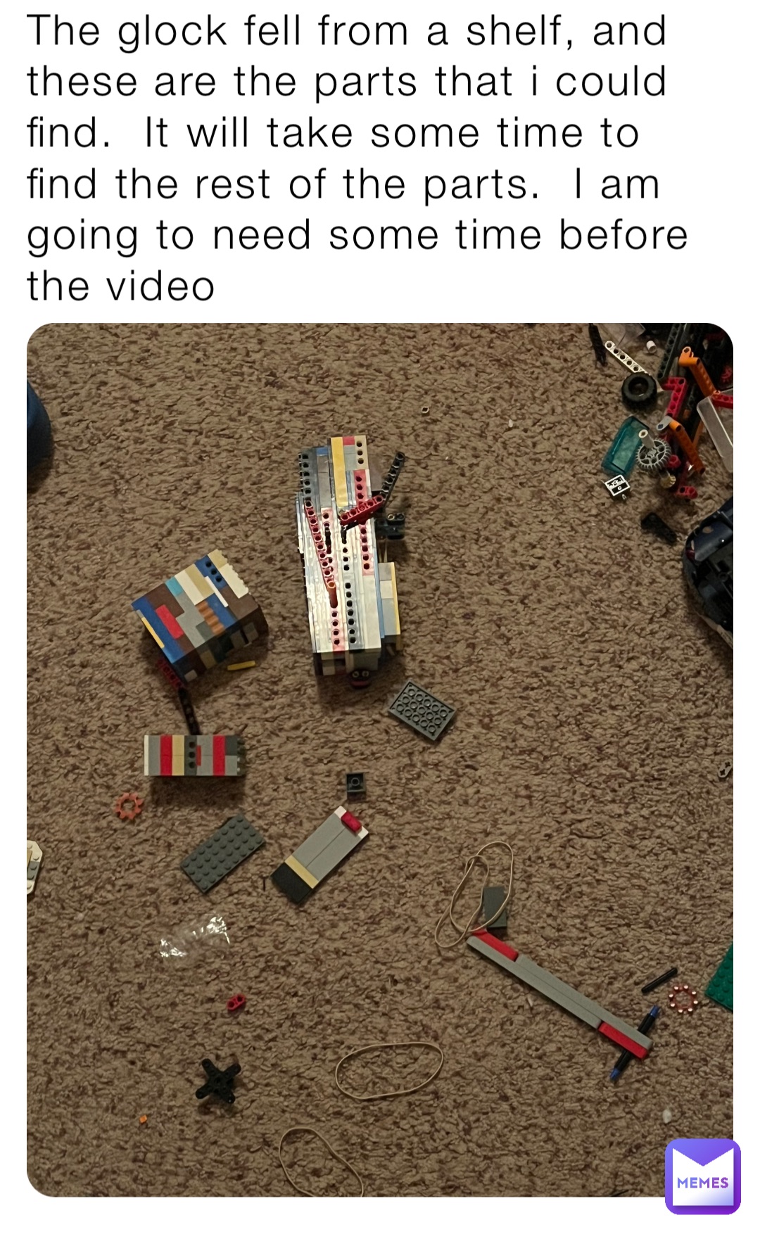 The glock fell from a shelf, and these are the parts that i could find ...