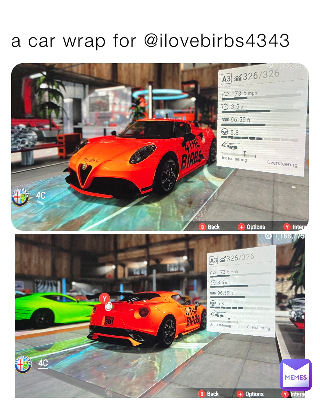 a car wrap for @ilovebirbs4343 | @beesechurgerX | Memes