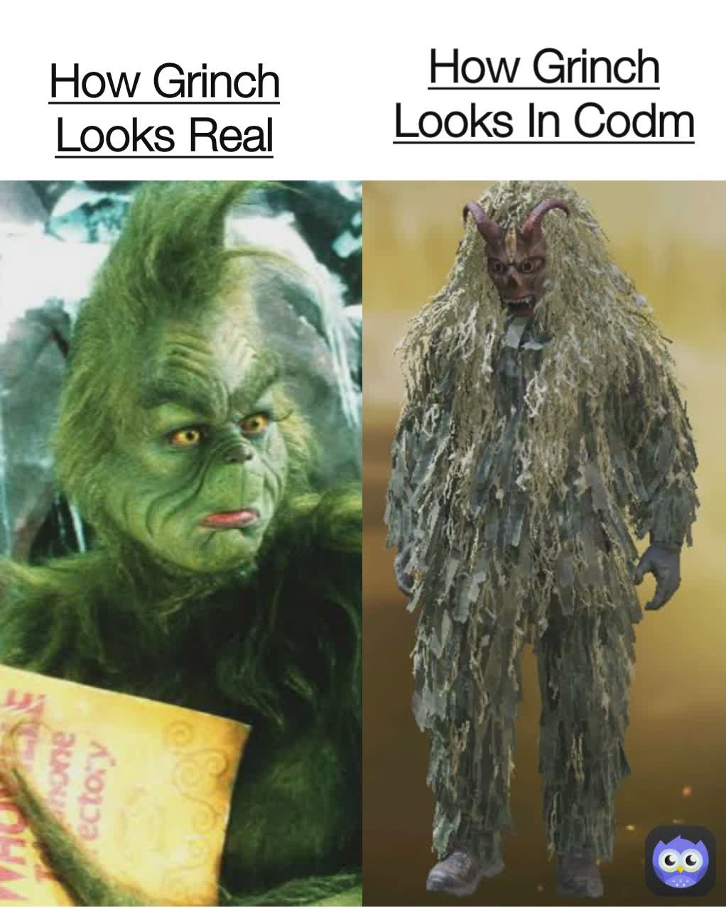 How Grinch Looks Real How Grinch Looks In Codm | @Arhamwajid17 | Memes