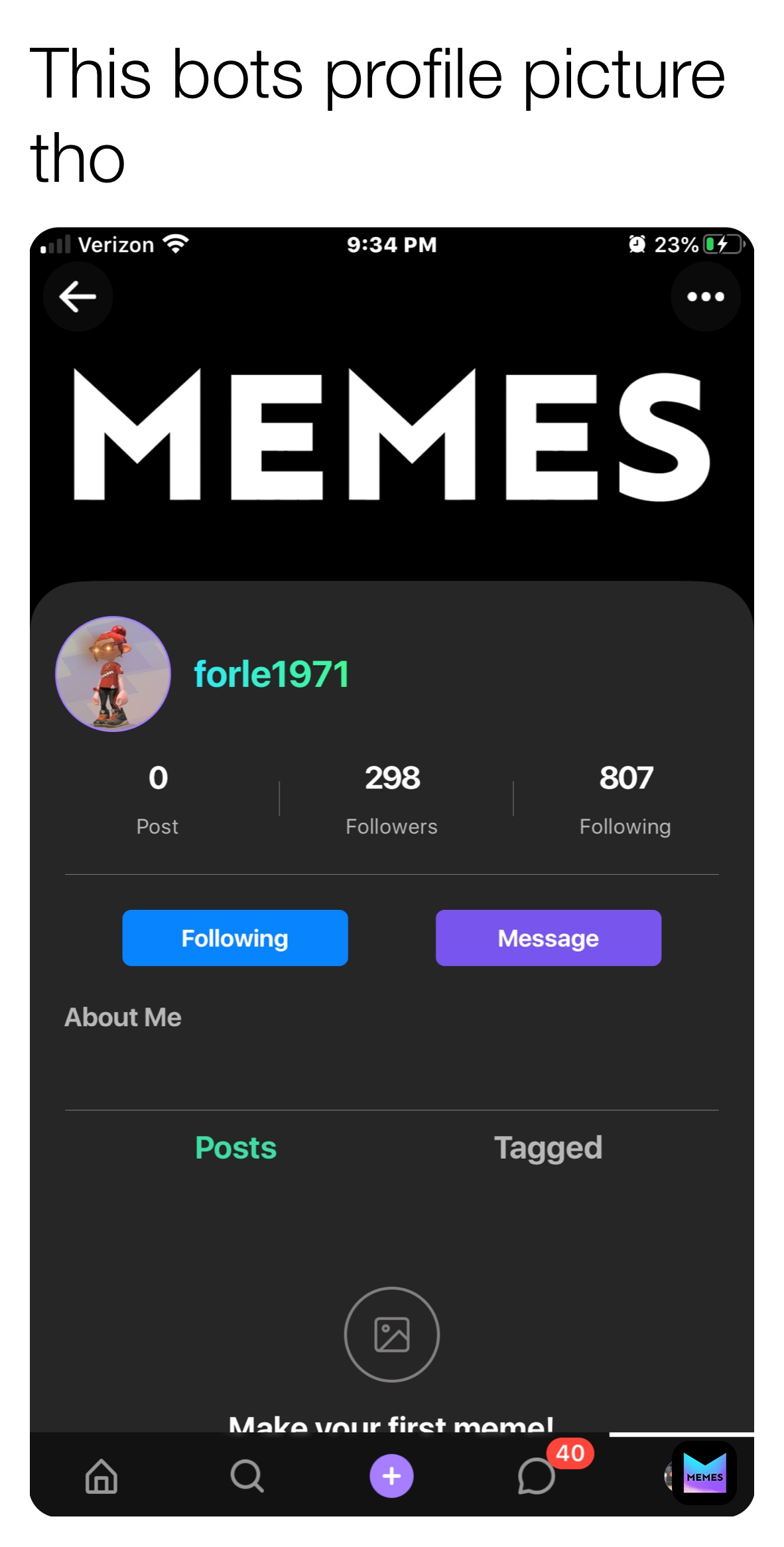 This Bots Profile Picture Tho Mamapusse Memes 