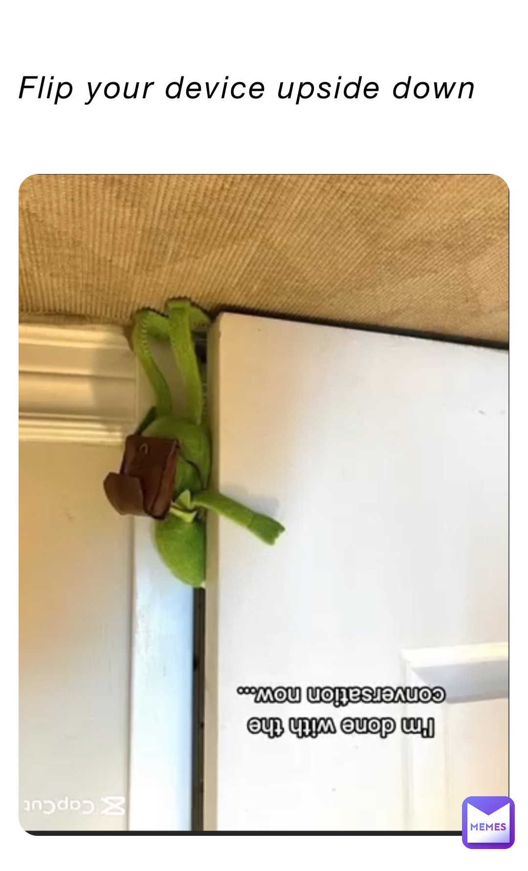 Flip your device upside down | @Axolotl.Girl.210 | Memes