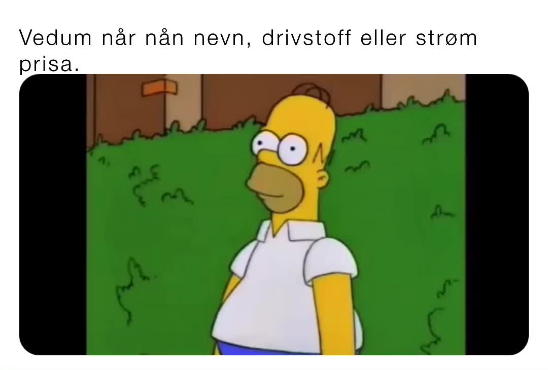 Vedum når nån nevn, drivstoff eller strøm prisa. | @paul-johannessen ...