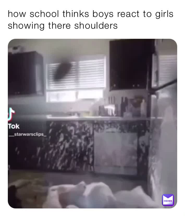 how school thinks boys react to girls showing there shoulders | @random ...