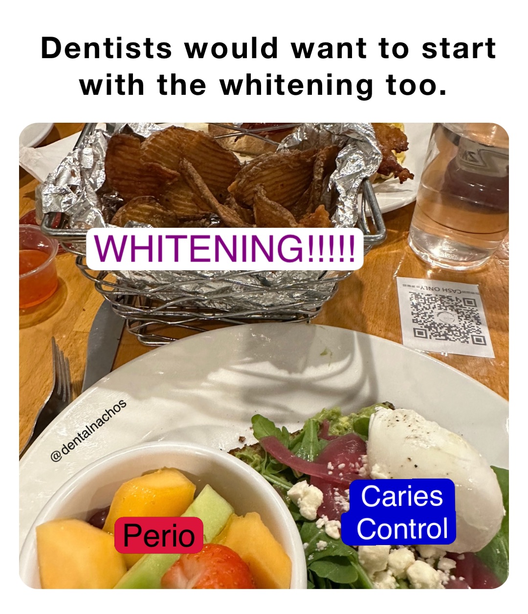 The three stages of a large anterior composite. | @paulgoodmandmd | Memes