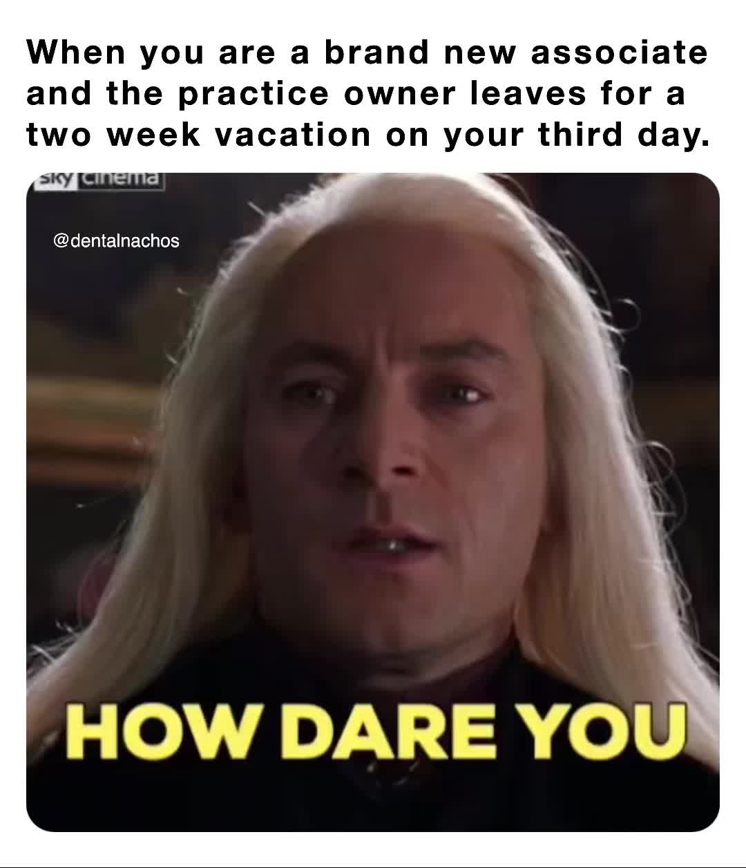 When you are a brand new associate and the practice owner leaves for a ...