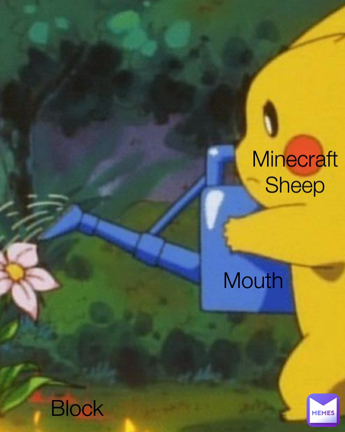 Minecraft Sheep Mouth Block | @TrapRoom | Memes