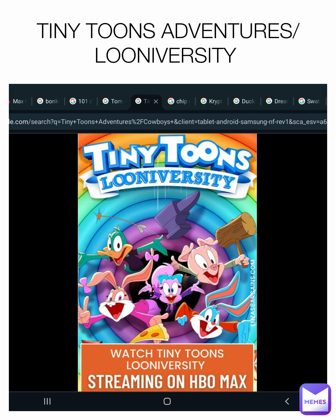Tiny Toons Adventures Looniversity Tylerb2003 Memes