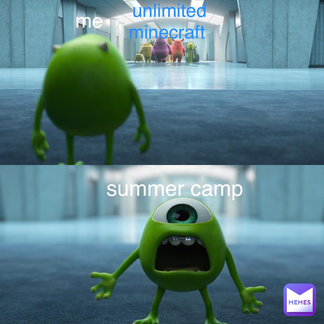 me unlimited minecraft summer camp | @daily_memes.com | Memes