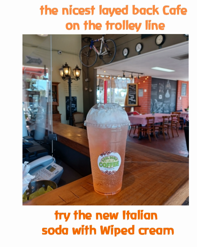 the nicest layed back Cafe on the trolley line try the new Italian soda ...