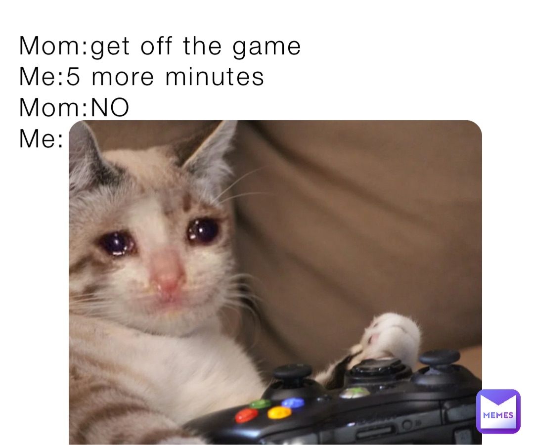 Mom:get off the game Me:5 more minutes Mom:NO Me: | @that_one_weird ...