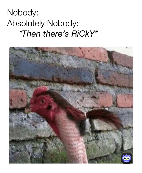 Nobody: Absolutely Nobody: *Then there’s RiCkY* | @jjonas | Memes
