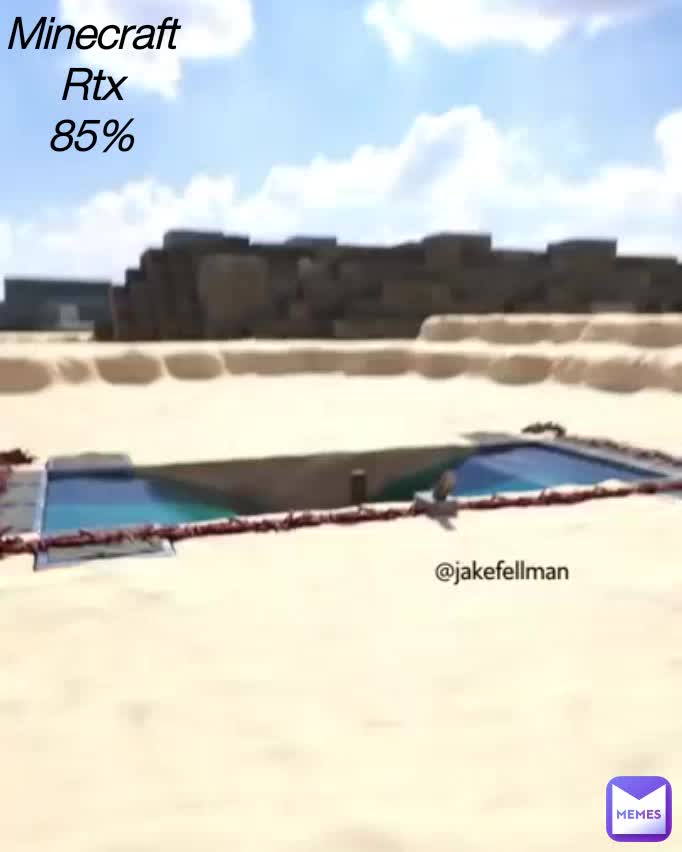 Minecraft Rtx 85% | @CRAZY.scorpion | Memes