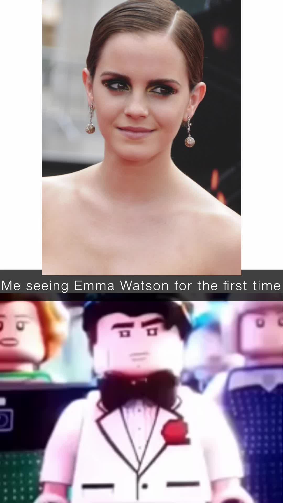 Me seeing Emma Watson for the first time | @Memeinator666 | Memes