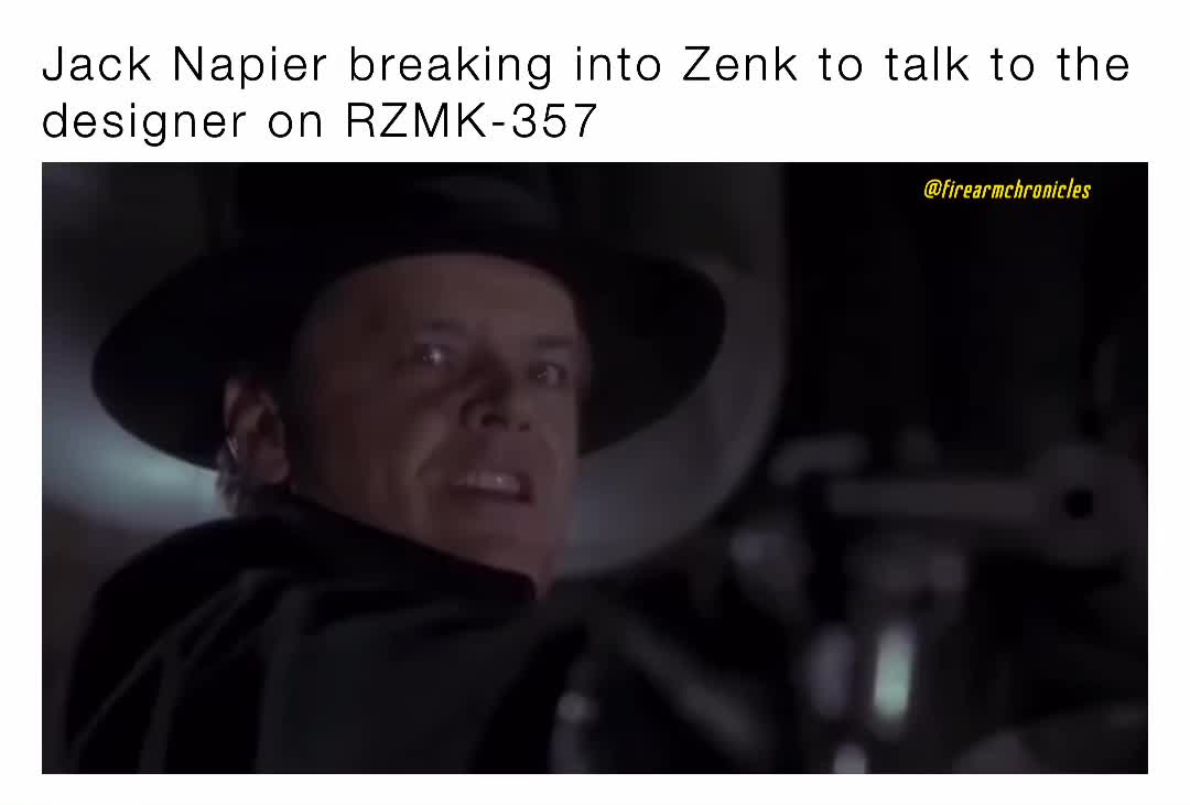 Jack Napier breaking into Zenk to talk to the designer on RZMK-357 ...
