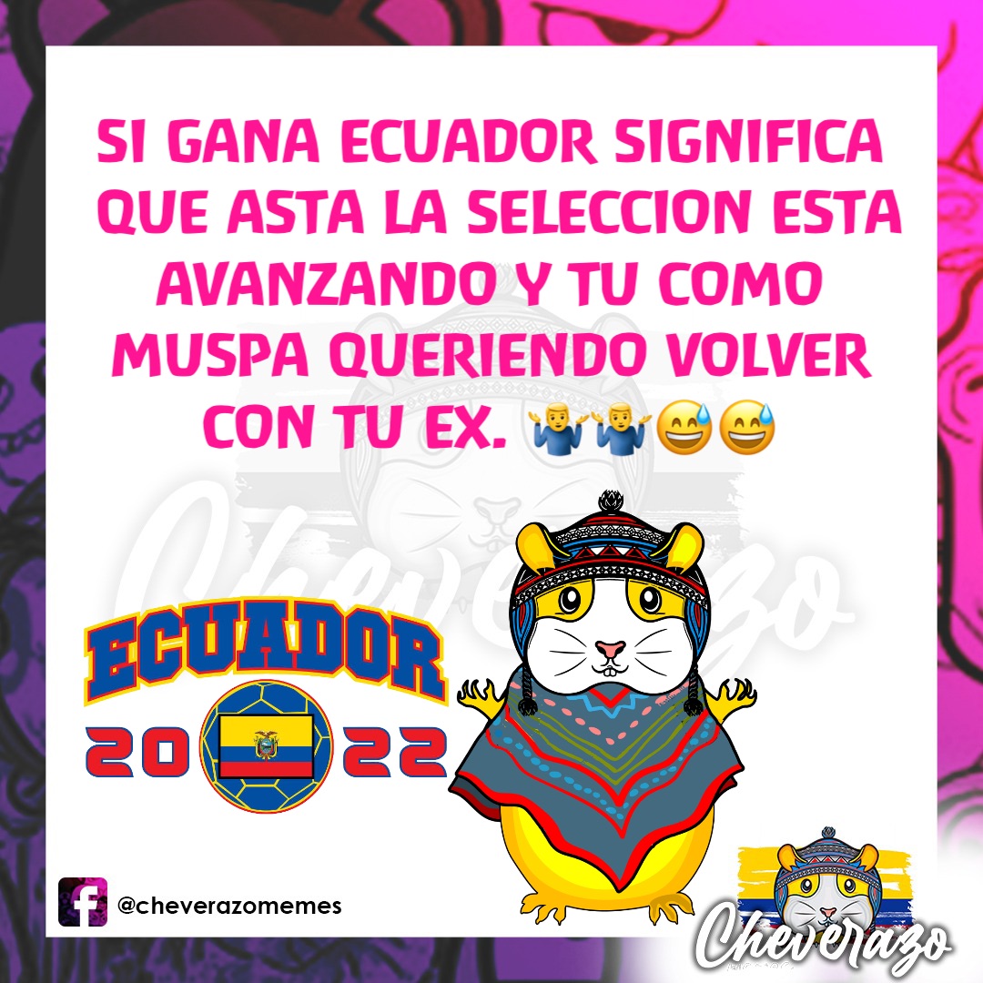 SI GANA ECUADOR SIGNIFICA QUE ASTA LA SELECCION ESTA AVANZANDO Y TU ...