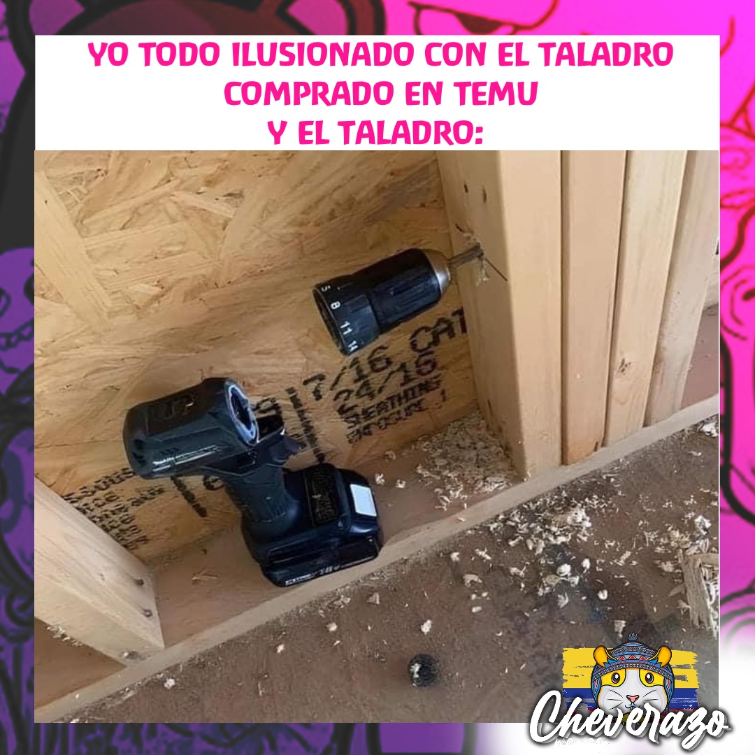 YO TODO ILUSIONADO CON EL TALADRO COMPRADO EN TEMU Y EL TALADRO ...