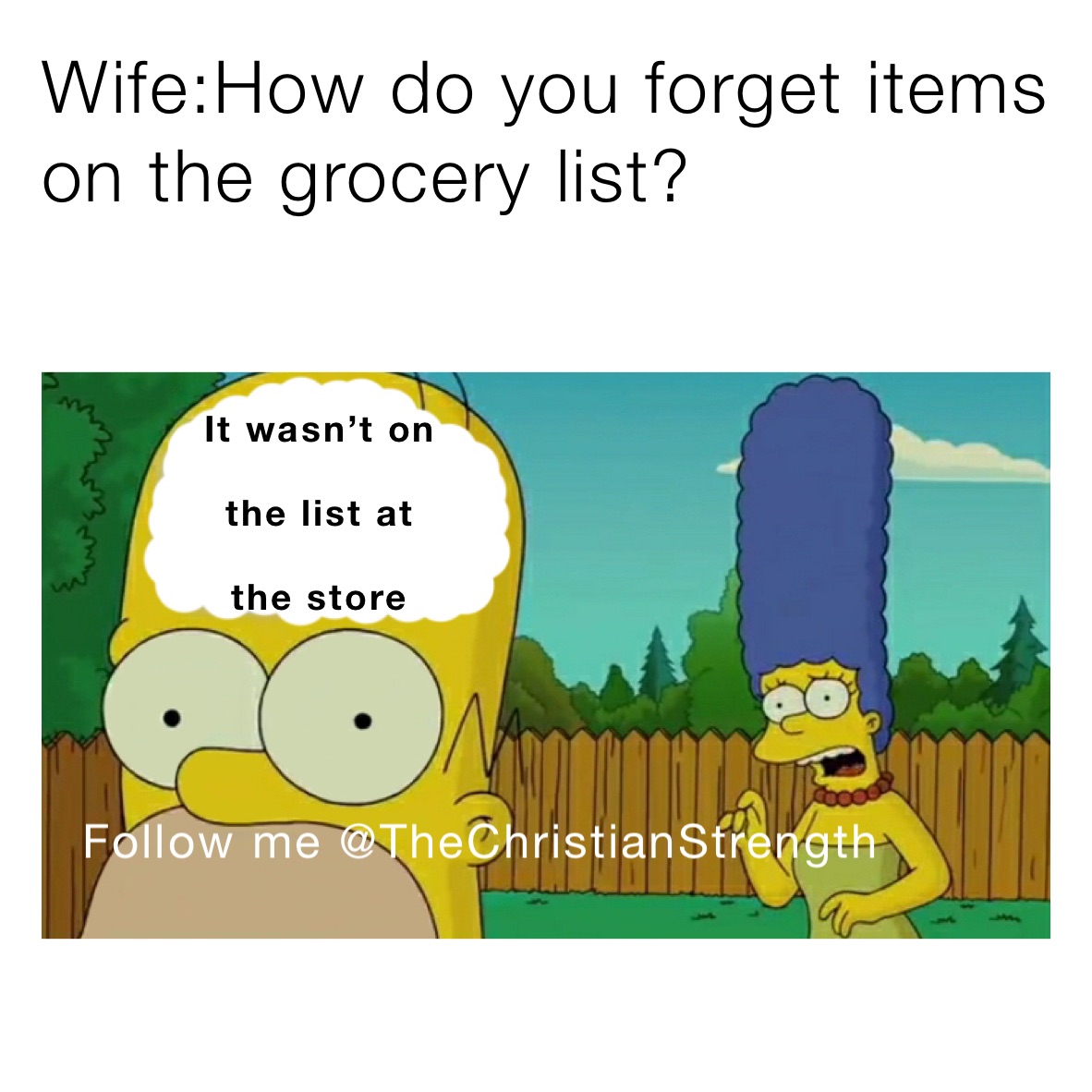 Wife:How do you forget items on the grocery list? | @JBME12 | Memes