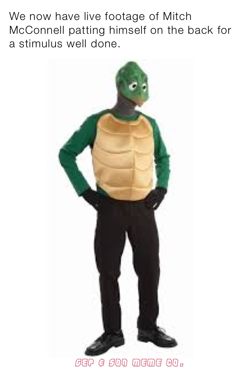 We now have live footage of Mitch McConnell patting himself on the back ...