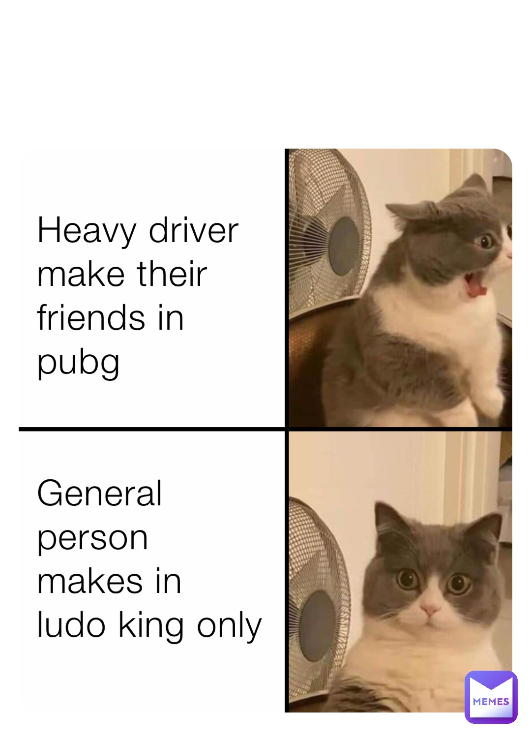 Heavy driver make their friends in pubg General person makes in ludo ...