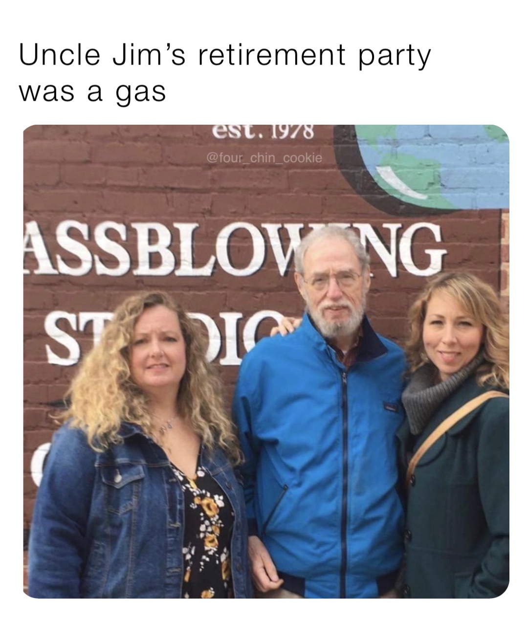 Uncle Jim’s retirement party was a gas | @Four_Chin_Cookie | Memes