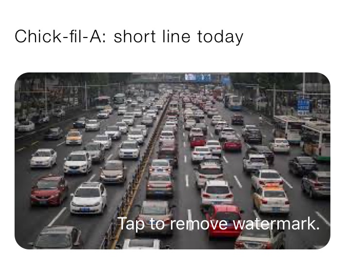 Chick-fil-A: short line today | @Poop_611 | Memes