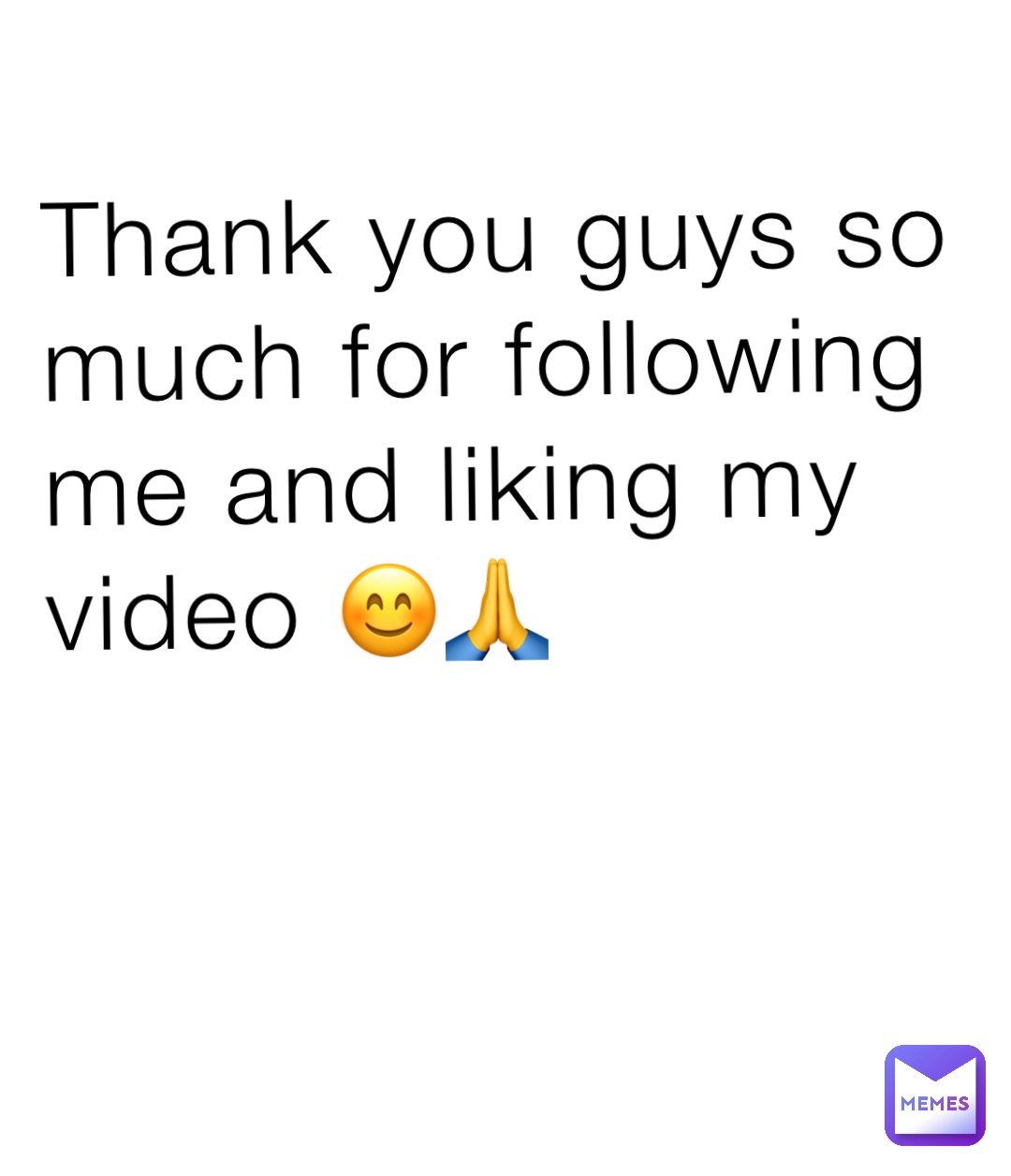 Thank you guys so much for following me and liking my video 😊🙏 | @bugs ...