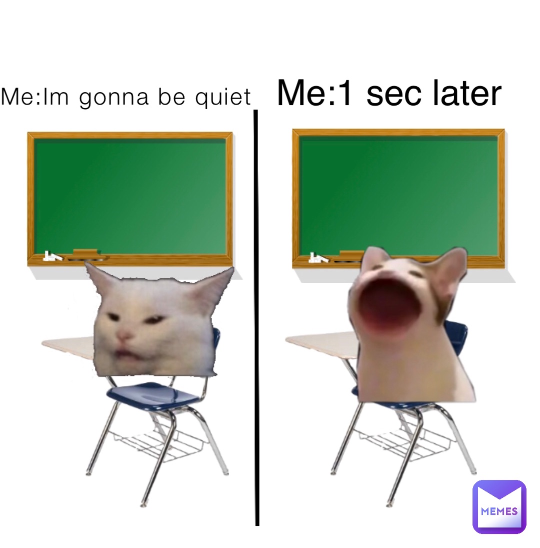 Me:Im gonna be quiet Me:1 sec later | @what_the_dog_doin | Memes