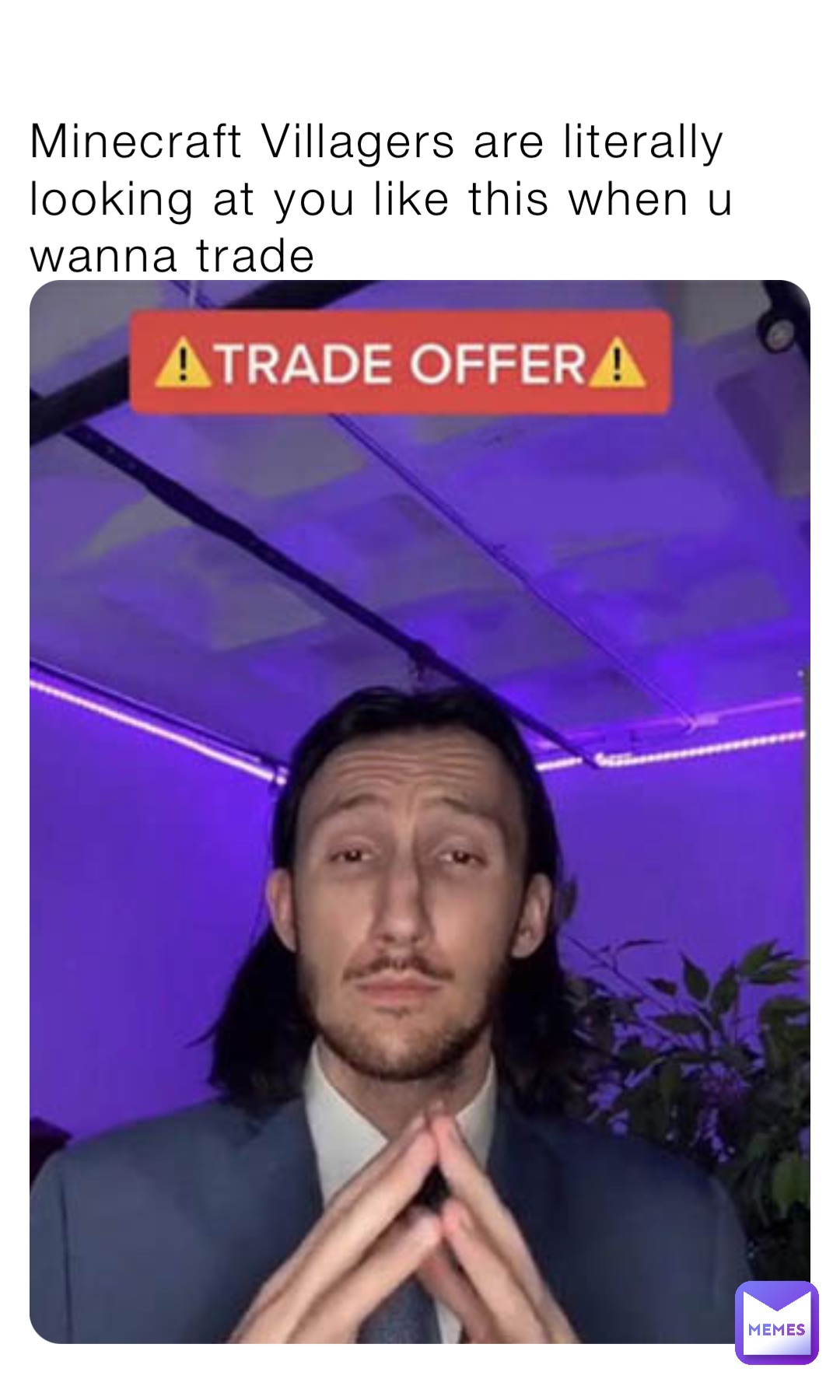 Minecraft Villagers are literally looking at you like this when u wanna ...