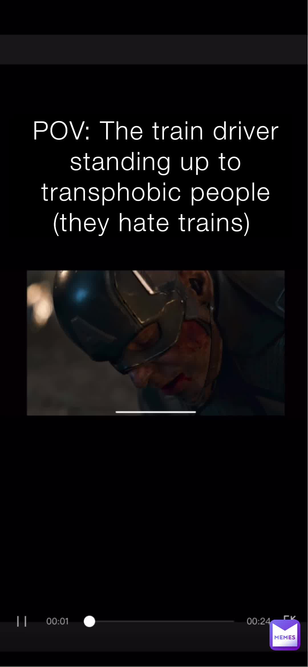 POV: The train driver standing up to transphobic people (they hate ...