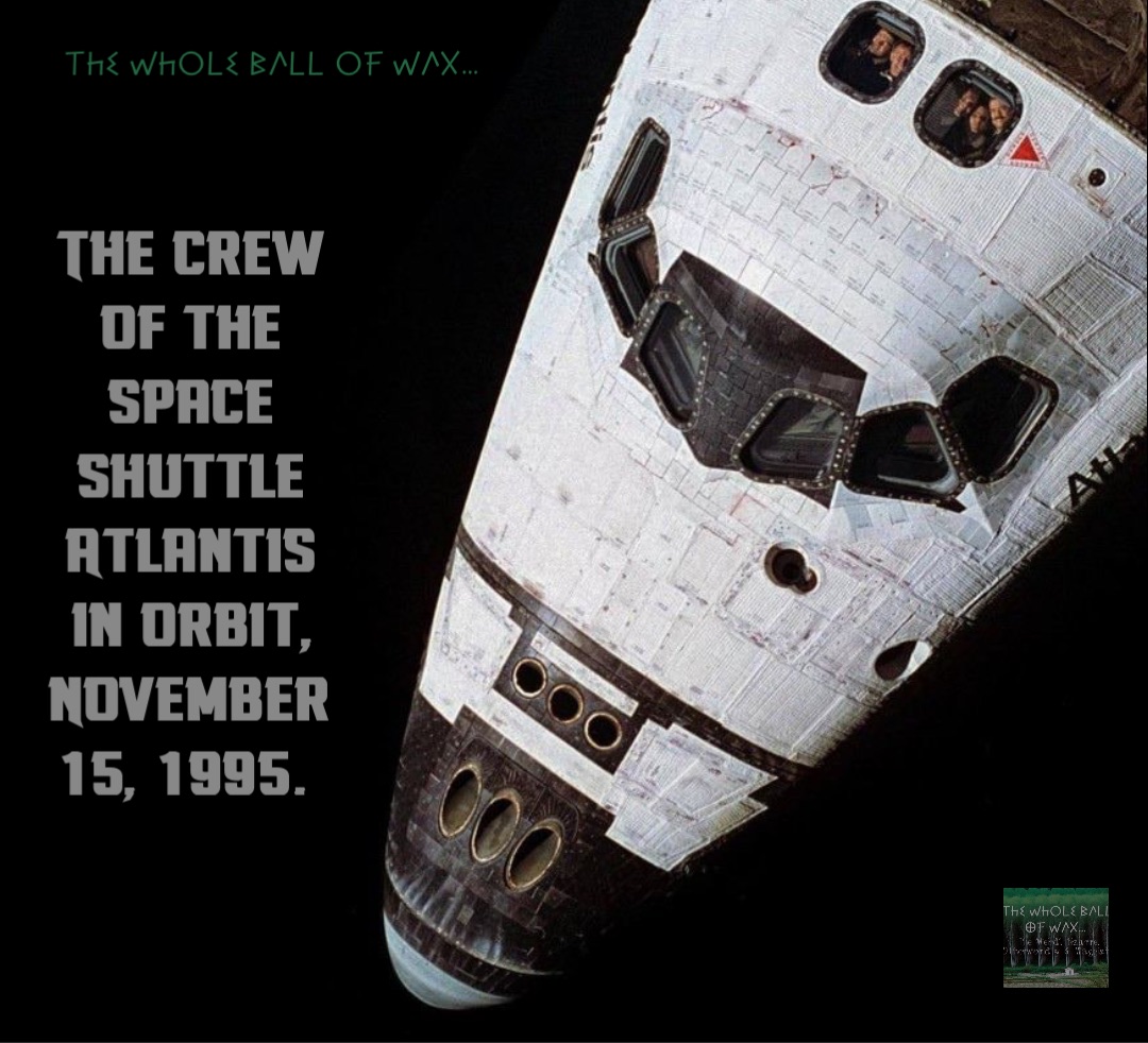 Double tap to edit The crew of the Space Shuttle Atlantis in orbit ...