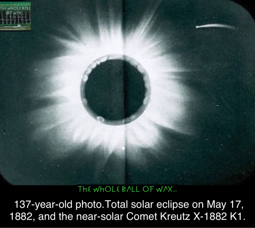 Double tap to edit 137-year-old photo.Total solar eclipse on May 17 ...