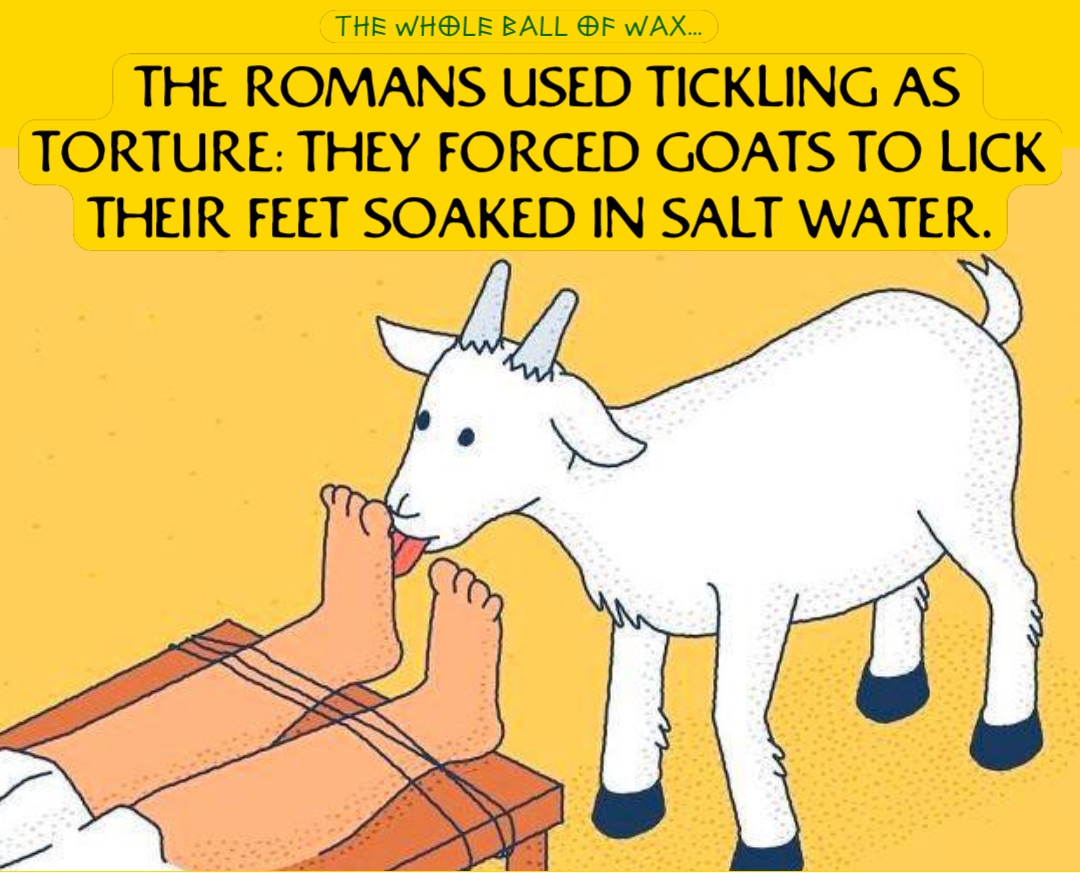 Double tap to edit The Romans used tickling as torture: they forced ...