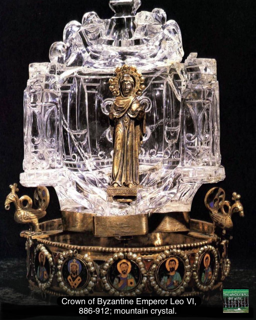 Crown of Byzantine Emperor Leo VI, 886-912; mountain crystal ...