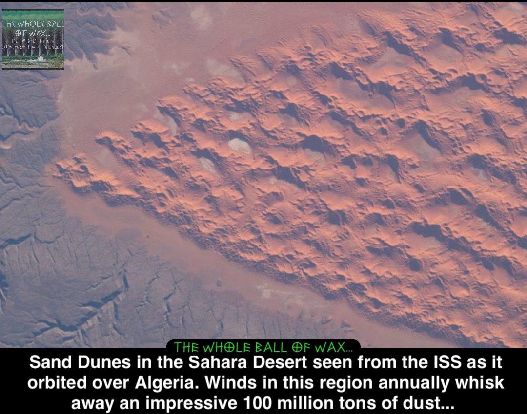Double tap to edit Sand Dunes in the Sahara Desert seen from the ISS as ...