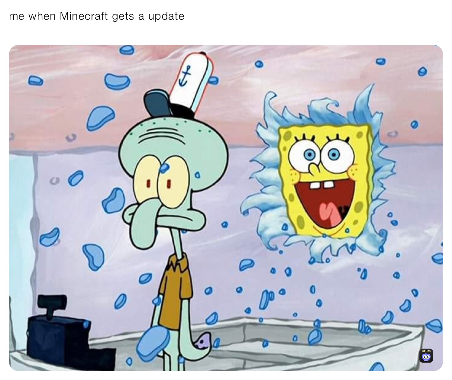 me when Minecraft gets a update | @nig_fig | Memes