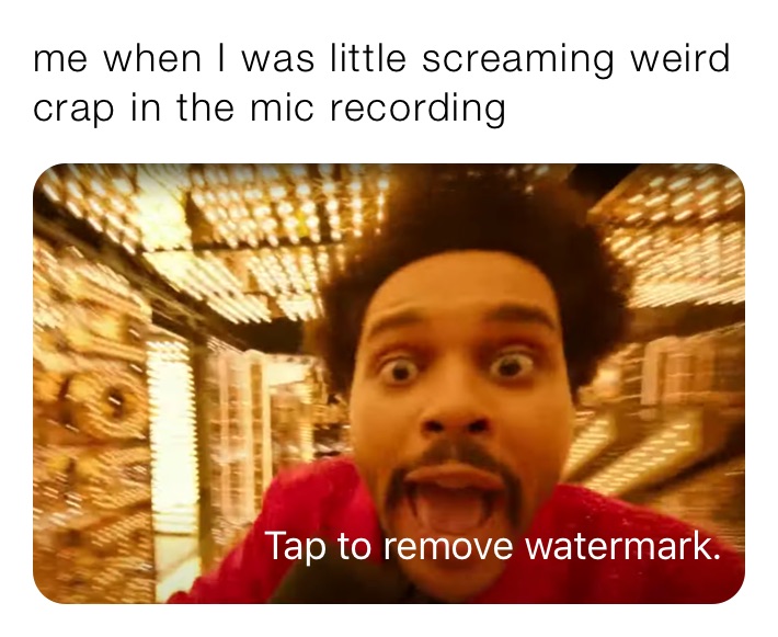 me when I was little screaming weird crap in the mic recording | @sir ...