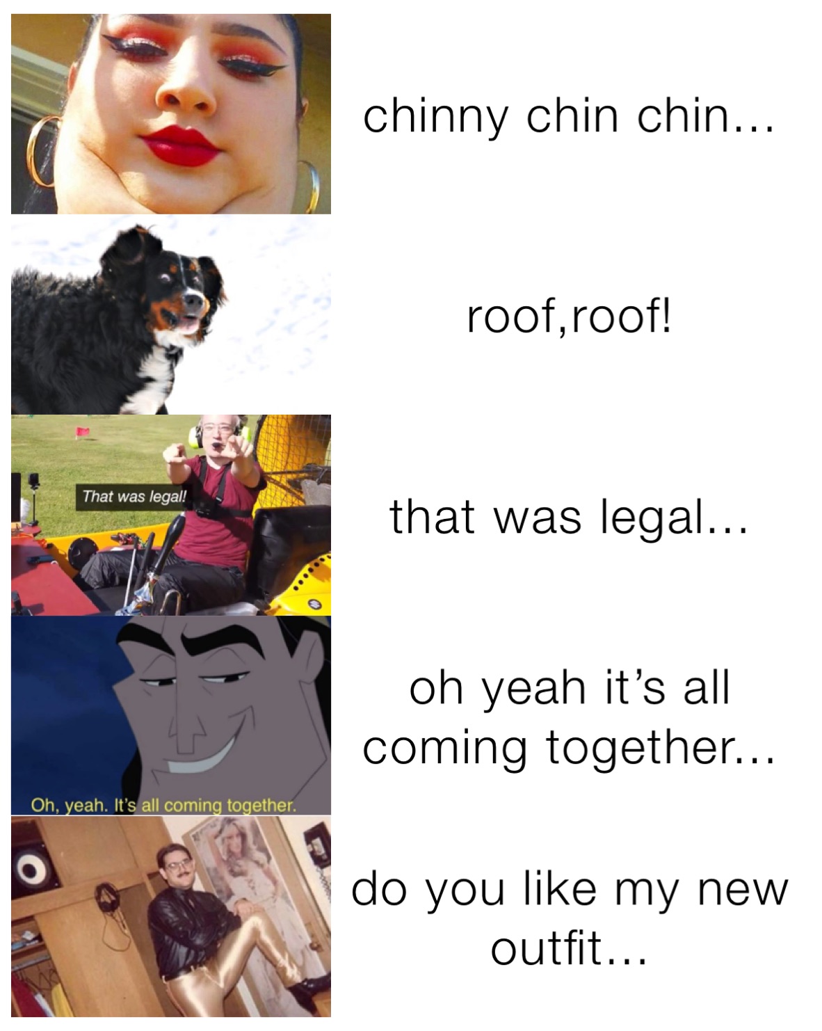 chinny chin chin... roof,roof! that was legal... oh yeah it’s all coming together... do you like ...