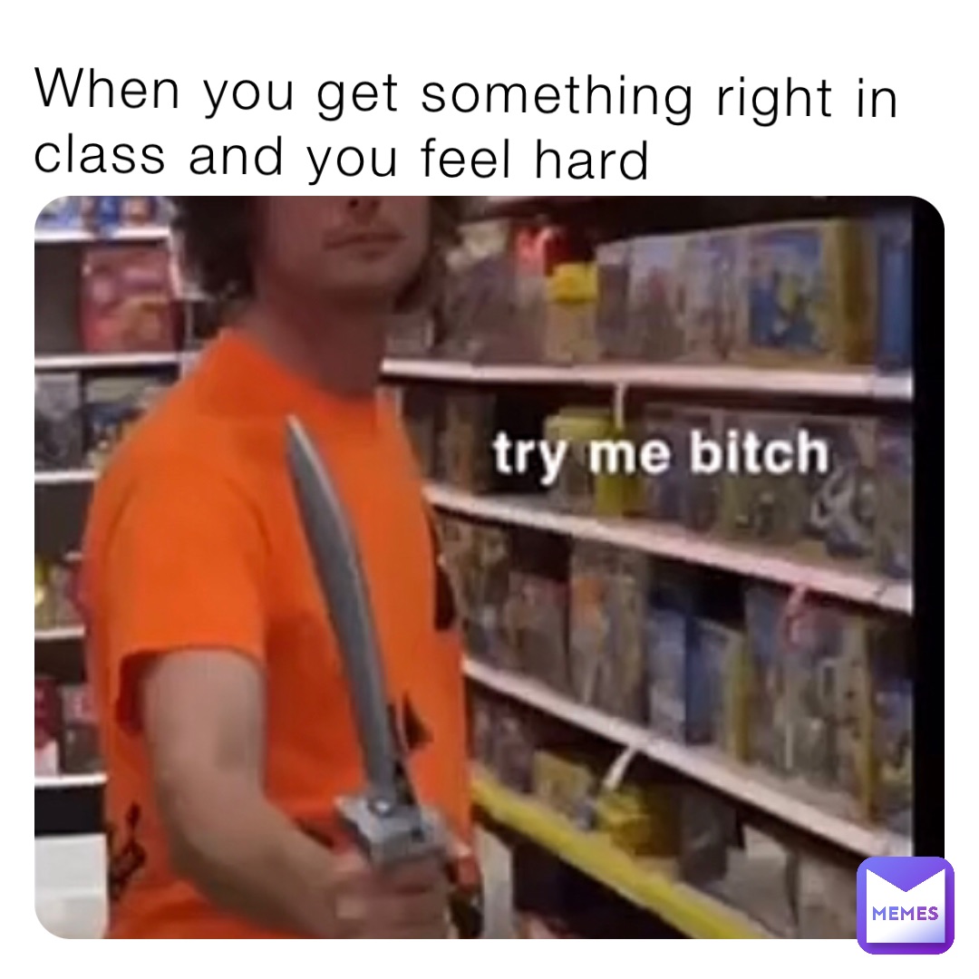 When you get something right in class and you feel hard | @warren ...